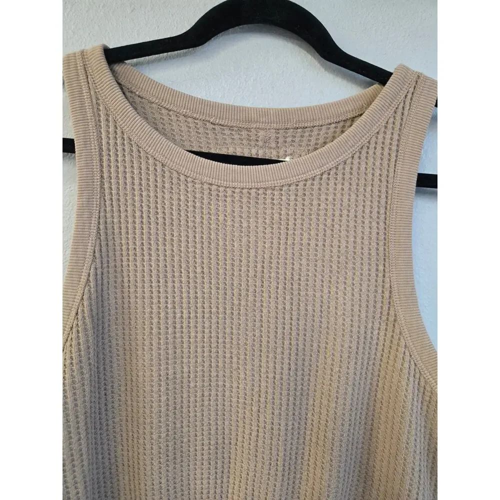 Free People | Tops | Free People We The Free Tan Waffle Knit High Neck ...